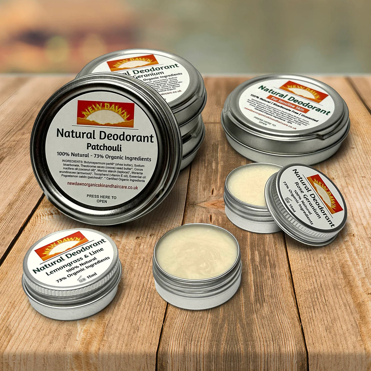 Natural Organic Deodorant - 15ml x 3